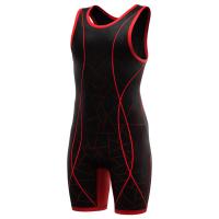 China Unisex Durable Sublimated Wrestling Singlets , Multipurpose Youth Wrestling Uniforms for sale