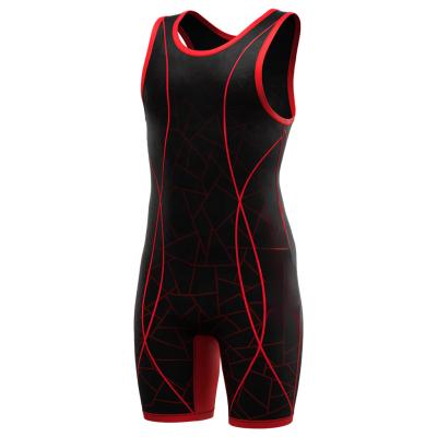 China Unisex Durable Sublimated Wrestling Singlets , Multipurpose Youth Wrestling Uniforms for sale