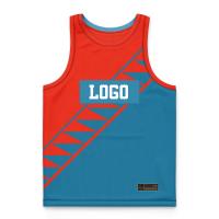 China Washable Cotton Men Basketball Jersey , O Neck Basketball Practice Shirts for sale