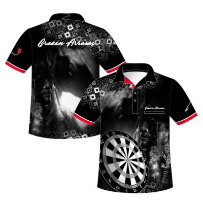 China Embroidered Darts T Shirt Personalised Anti Shrink For Adults for sale