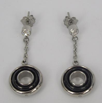 China Wholesale stainless steel ear piercing stud ER-1607-BK for sale