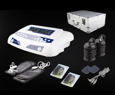 China Detox Foot Spa Machine Ion Cleansing AH-805D Dual Persons Dual Screen with High Quanlity Protable Aluminum Box Massager for sale
