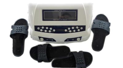 China Detox Machine Big OLED screen diaplsy for two persons Dual Foot Spa device Ion Cleanse with Massage Slice Wrist Belt for sale