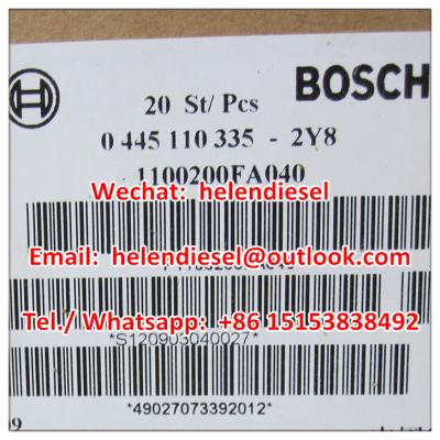 China Genuine and New  injector 0445110335 , 0 445 110 335 , 0445110 335 , 1100200FA040 JAC original, exchange 0445110512 for sale