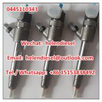 China Genuine and New  injector 0445110343 , 0 445 110 343 , 0445110 343,1100200FA080 JAC original, exchange 0445110412 for sale