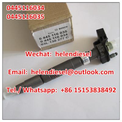 China Genuine New  injector 0445116034 ,0 445 116 034, 0445116 034 , 0445116035, 0445116 035 ,03L130277C ,03L 130 277 C for sale