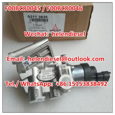China Genuine and New  Control Valve F00BC80045 ,F 00B C80 045,F00BC80046 ,F 00B C80 046, 0211-3830 Pressure regulator for sale
