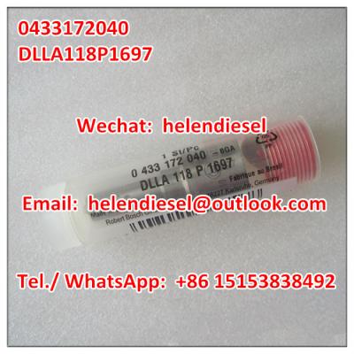China Genuine Brand New  injector nozzle 0433172040 , 0 433 172 040 , DLLA118P1697 , DLLA 118 P 1697,  original for sale