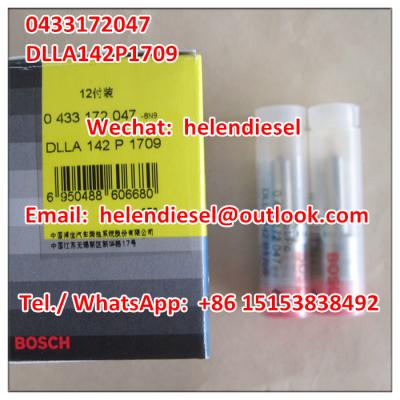China Genuine Brand New  injector nozzle 0433172047 , 0 433 172 047, DLLA142P1709 , DLLA 142 P1709 ,  original for sale