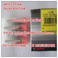 China Genuine Brand New  injector nozzle 0433172168 , 0 433 172 168 , DLLA145P2168 , DLLA 145 P 2168 ,  original for sale