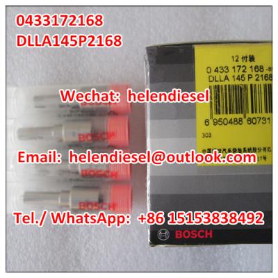 China Genuine Brand New  injector nozzle 0433172168 , 0 433 172 168 , DLLA145P2168 , DLLA 145 P 2168 ,  original for sale