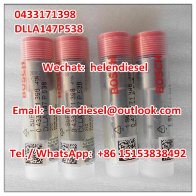 China Genuine Brand New  injector nozzle 0433171398 , 0 433 171 398 , DLLA147P538 , DLLA 147 P 538 ,  original for sale