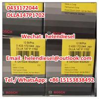 China Genuine Brand New  injector nozzle 0433172044 , 0 433 172 044 , DLLA147P1702 , DLLA 147 P 1702 ,   original for sale