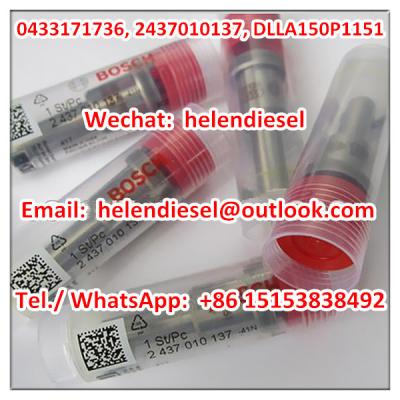 China Genuine Brand New  injector nozzle 2437010137, 2 437 010 137,0433171736 , DLLA150P1151 ,  original for sale