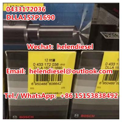 China Genuine Brand New  injector nozzle 0433172036 , 0433172036 , DLLA152P1690 , DLLA152P1690 ,  original and new for sale