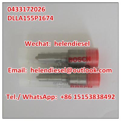 China Genuine and New  injector nozzle 0433172026 , 0 433 172 026 , DLLA155P1674 , DLLA 155 P 1674 ,  original for sale