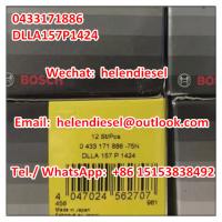 China Genuine and New  injector nozzle 0433171886 , 0 433 171 886 , DLLA157P1424 , DLLA 157 P 1424 ,  original for sale