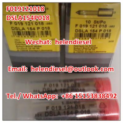 China Genuine and New  injector nozzle F019121018 , F 019 121 018 , DSLA154P018 , DSLA 154P 018 , DSLA 154 P 018 for sale