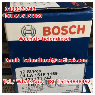 China Genuine and New  injector nozzle 0433171743 , 0 433 171 743 , DLLA151P1169 , DLLA 151P 1169 ,  original for sale