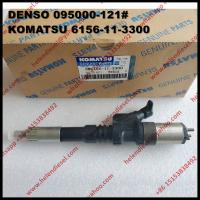 China Genuine DENSO common rail injector 095000-1210 , 095000-1211 for KOMATSU 6156-11-3300 , 6156-11-3301 original and new for sale