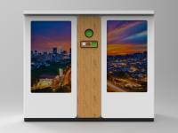 China Outdoor Plastic Bottle Paid Recycling Machine Circle RVM 710 for sale