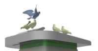 China Fun Bird Interactive Bird Food Sale Timed Feeding Bird Recycling Machine for sale