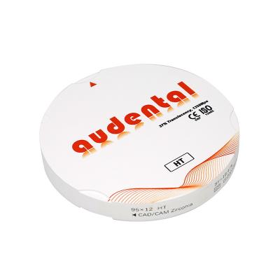 China Round CAD CAM Dental Zirconia Block White High Translucency 37% for sale