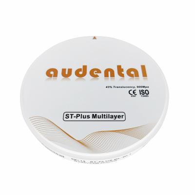 China ST/DST Plus Zirconia Multilayer Block CAD CAM Dental Zirconia Blocks A1 Shade for sale