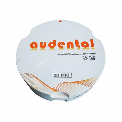 China Crown Dental Zirconia Block White ML Gradient 3D Multilayer Zirconia for sale