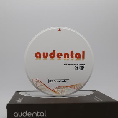 China Audental Crown and Bridges ST/DST Preshaded Zirconia Block with CAD/CAM System for sale