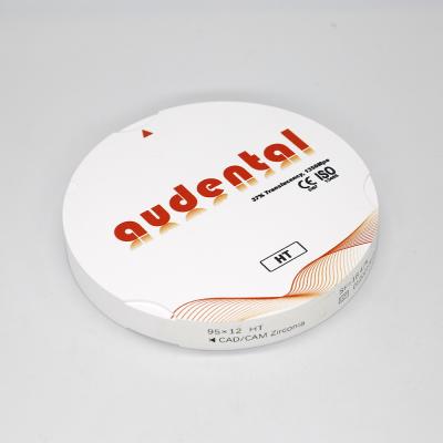China Customized 20-Color Dental Zirconia Block HT/DHT White Zirconia Block for Precision Dentistry for sale