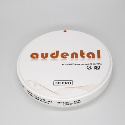 China Audental cad cam milling system 3d pro zirconia block manufacturer dental zirconia disc for sale