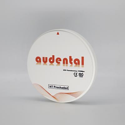 China Audental Best Price HT/DHT White Zirconia Blocks Dental Lab CAD CAM System Dental Consumable Dental Zirconia for sale