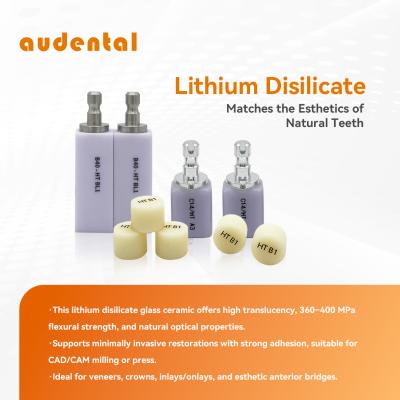 China Ceramics Veneers Lithium Disilicate Milling Block Dental Glass Ceramic for sale