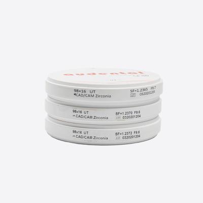 China Superior Results High Translucency and Strength UT/DUT Dental Zirconia Block for sale