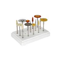 China Diamond Dental Acrylic Polishing Burs PMMA Zirconia Crown Polishing Kit for sale