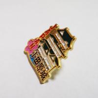 China 27mm Custom Soft Enamel Pin Odawara Castle Souvenir Badge Gold Electroplated Iron for sale