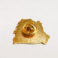 China Custom Soft Enamel Lapel Pin 1.2mm Thick Gold Plating Butterfly Clutch for sale