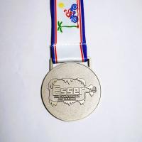 China Round Zinc Alloy Sponsor Medal 2.5 inch Soft Enamel Colors for Cycling Events for sale
