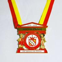 China German Style Carnival Medal Diecast 2.5mm Zinc Alloy with White Felt Back for Clubs for sale