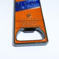 China Modern Metal Bottle Opener 5mm Thick Diecasting Black Nickel Finish 90x29mm for sale