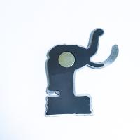 China Custom Zinc Alloy Fridge Magnets 80x70mm Brushed Polishing Decorative Refrigerator Magnets for sale