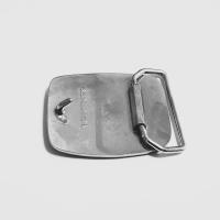 China Zinc Alloy Die Casting 2.5 Inch Fire Department Metal Belt Buckle Silver for sale