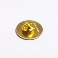 China Custom Soft Enamel Pins 25mm Epoxy Domed College Theme Gold Metal Clutch for sale