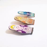 China Custom Soft Enamel Pins 40x25mm Iron Stamped Nesting Doll Epoxy Coated Antique Copper for sale