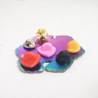 China Custom 2.5 Inch Snowflake Soft Enamel Pins Die Casted Rainbow Plated Zinc Alloy Lapel Pins for sale