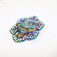 China Custom 2.5 Inch Snowflake Soft Enamel Pins Die Casted Rainbow Plated Zinc Alloy Lapel Pins for sale