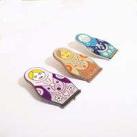 China Custom Antique Copper Nesting Doll Soft Enamel Pin 40x25mm Epoxy Coated with Various Clutches for sale