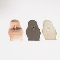China Custom Soft Enamel Pins 40x25mm Iron Stamped Nesting Doll Epoxy Coated Antique Copper for sale