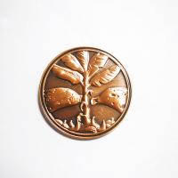 China Custom Die Struck Metal Antique Lapel Pins 1.5 inch with Various Clutch Attachments for sale